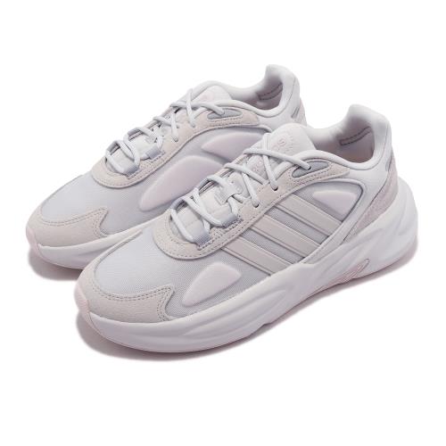 adidas 休閒鞋 Ozelle 女鞋 灰粉 異材質 復古 麂皮 橡膠大底 愛迪達 GX1728|休閒運動鞋|ETMall東森購物網