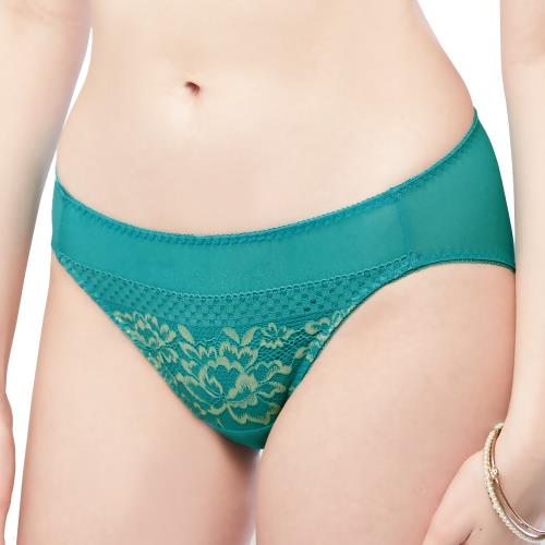 【Swear 思薇爾】 瑪麗蓮系列M-XL蕾絲低腰三角女內褲(碧松藍)|思薇爾|ETMall東森購物網