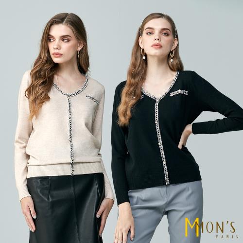 MONS 親膚細織羊毛針織上衣 (2色任選)|造型上衣|ETMall東森購物網
