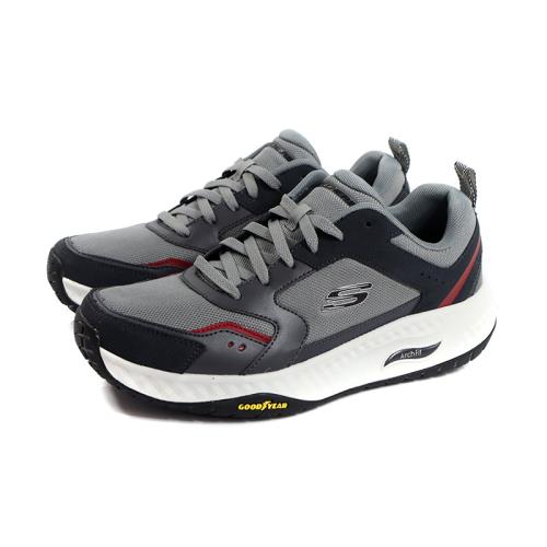 SKECHERS x GOODYEAR ArchFit 運動鞋 男鞋 灰色 232370CCRD no582|休閒運動鞋|ETMall東森購物網