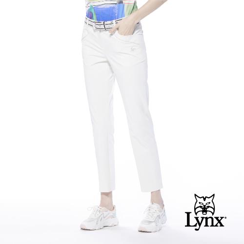 【Lynx Golf】女款日本布料吸汗速乾舒適出芽口袋褲腳開衩窄管九分褲(二色)|5～9分褲|ETMall東森購物網