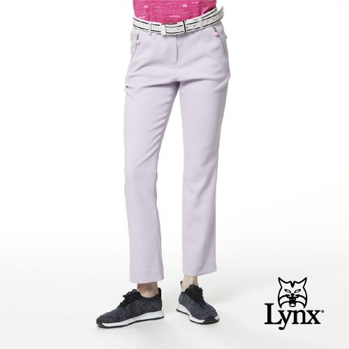 【Lynx Golf】女款日本進口布料造型拉頭設計靴型褲窄管休閒九分褲(二色)|5～9分褲|ETMall東森購物網