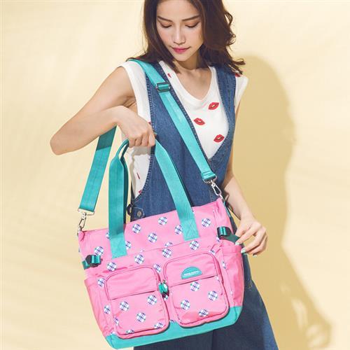 【金安德森】托特包 英倫泡泡 大容量2way大款-粉色泡泡(KA164204PKF)|多WAY包|ETMall東森購物網