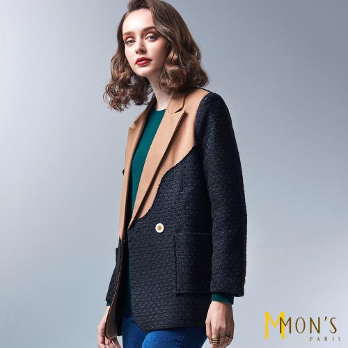 MONS 小香風撞色修身西裝外套|西裝外套|ETMall東森購物網