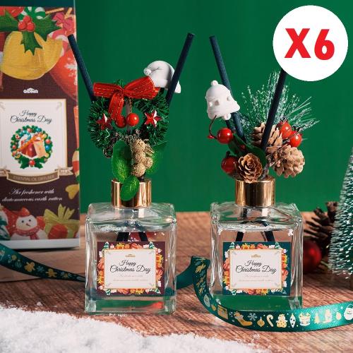 QIDINA 聖誕花圈氣派款/香氛珪藻土擴香瓶X6|QIDINA|ETMall東森購物網