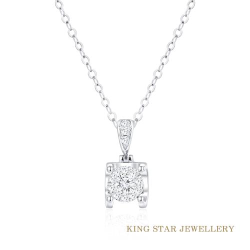 King Star 18K輕奢雋永滿鑽鑽石項墜|碎鑽/小鑽/拼接款|ETMall東森購物網