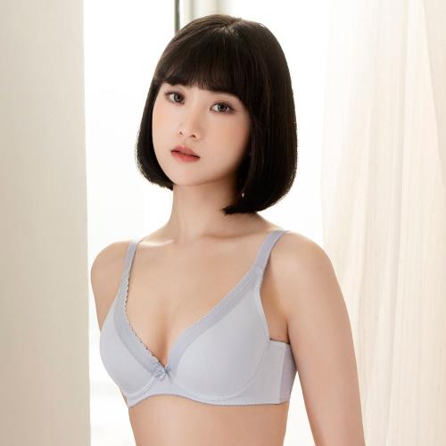 【莎薇SAVVY】素面深V粉水 2UP D罩杯內衣(銀河灰) 花瓣襯墊 AB3523FC|華歌爾|ETMall東森購物網