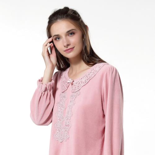 Rosemaid 羅絲美 - 溫柔的告白長袖蕾絲衣褲裝睡衣 -希瑟紫【R2259-60】|長袖睡衣|ETMall東森購物網