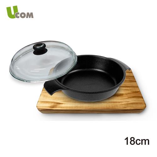 【瑞康屋UCOM】德國黑魔法不沾鍋-我的鍋18cm(含蓋)+我的鍋原木鍋墊-慈濟共善|不沾鍋|ETMall東森購物網