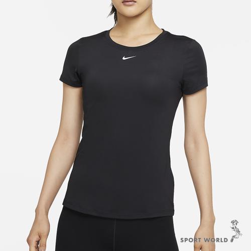 NIKE DRI-FIT ONE 女裝 短袖 瑜伽 訓練 休閒 透氣 速乾 印花 黑 DD0627-010|短袖|ETMall東森購物網
