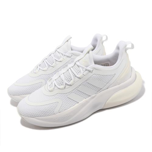 adidas 慢跑鞋 AlphaBounce+ 男鞋 白 全白 多功能 訓練 路跑 緩震 運動鞋 愛迪達 HP6143|會員獨享好康折扣活動 ...