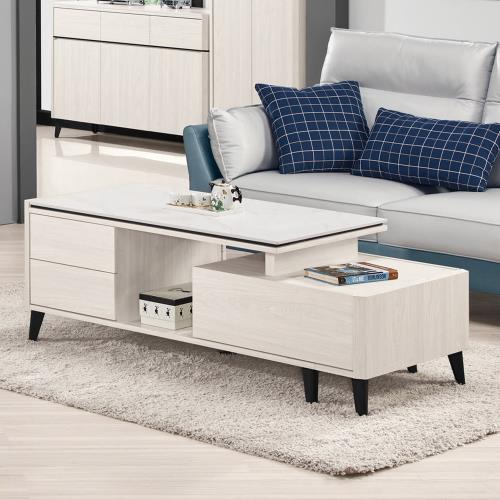 Boden-艾登4尺伸縮岩板大茶几|會員獨享好康折扣活動|石面茶几/金屬茶几|ETMall東森購物網