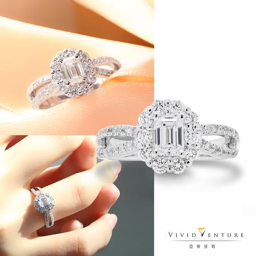 亞帝芬奇 GIA 50分 DVS2 鑽石 戒指 閃耀世紀 18K金台|GIA50分|ETMall東森購物網