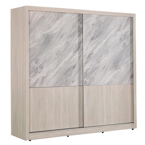 【AT HOME】凱特7x7白木紋收納推門衣櫃|推門衣櫃|ETMall東森購物網