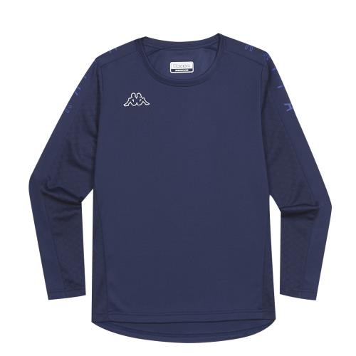 KAPPA義大利 舒適吸溼排汗女生棉感圓領衫 丈青 381E74WB29|T恤|ETMall東森購物網