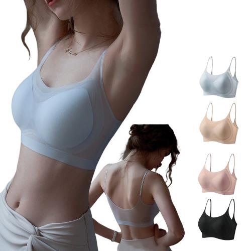 2入組 【A&R】升級版莫代爾冰絲萊卡超薄細肩帶內衣 顏色隨機出(AIR SKIN BRA 零重力無痕 無鋼圈)|無鋼圈/軟鋼圈|ETMall東森購物網