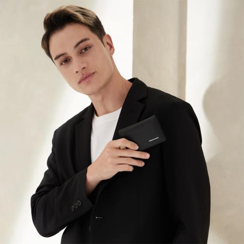 【金安德森】Anders 牛皮橫式名片夾-自信黑 |名片夾/證件套|ETMall東森購物網