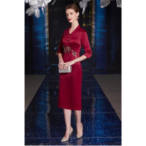 【女神媽媽服】春季款媽媽婚宴裝平時可穿禮服L-533|晚宴/小禮服|ETMall東森購物網