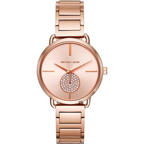 Michael Kors PORTIA 紐約腕錶-玫塊金/36mm MK3640|鋼帶錶|ETMall東森購物網