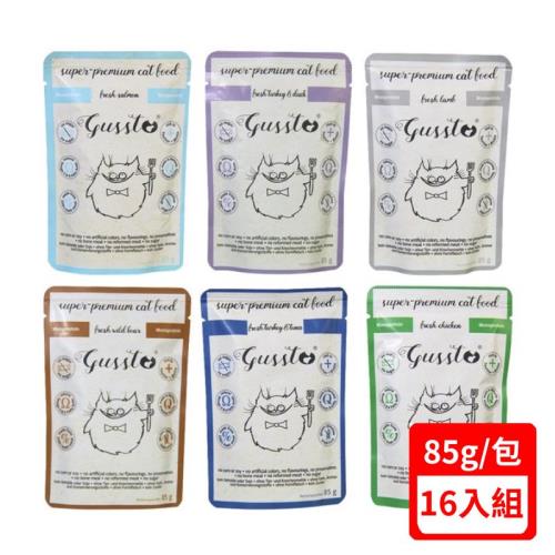德國GUSSTO惡魔喵-天然無穀餐包系列 85g X(16入組)(下標數量2+贈神仙磚)|貓餐包|ETMall東森購物網