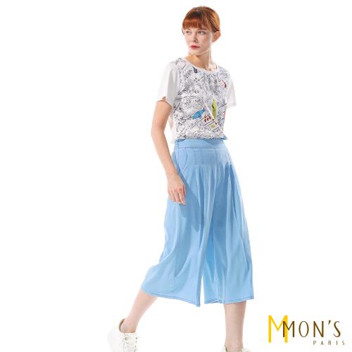 MONS 都市趣味印花雪紡T恤|T恤|ETMall東森購物網