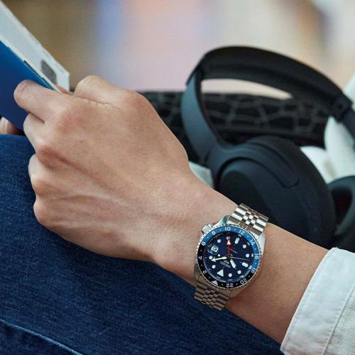 SEIKO 精工 5 Sports 系列 GMT 兩地時間機械腕錶4R34-00A0B(SSK003K|預購錶款|ETMall東森購物網