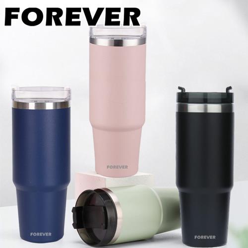買一送一【日本FOREVER】304不鏽鋼保冰保冷冰霸杯/隨行杯/飲料杯/保溫杯900ml|600～990ml|ETMall東森購物網