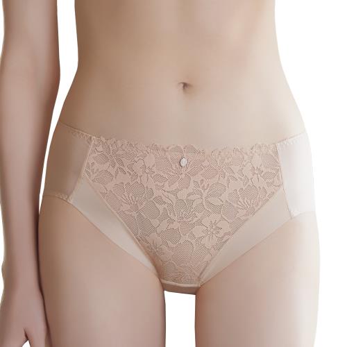 【Swear 思薇爾】 享塑美學系列M-3XL蕾絲中腰三角女內褲(澄光膚)|思薇爾|ETMall東森購物網
