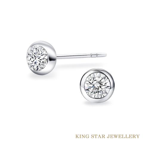 KingStar 輕奢18K金泡泡鑽石耳環|碎鑽/小鑽/拼接款|ETMall東森購物網