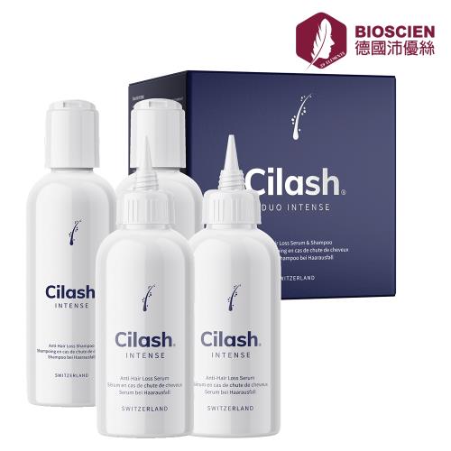 【德國沛優絲】瑞士原裝 Cilash INTENSE 標靶賦活育髮組合 (精華液90mlx2+洗髮露100mlx2)|BIOXSINE 德國沛 ...