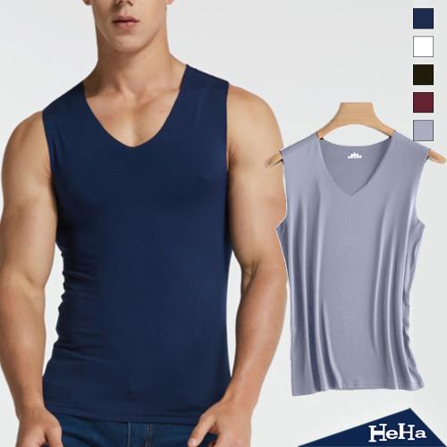 【HeHa】冰絲無痕V領速乾背心 五色|上衣|ETMall東森購物網