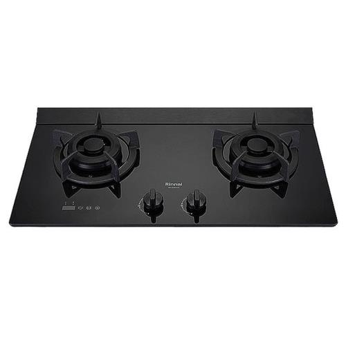 (含標準安裝)林內【RB-M2720G(B)】檯面式極炎雙口爐二口爐(黑波/LED旋鈕/定時)|瓦斯爐架(替換式)|ETMall東森購物網
