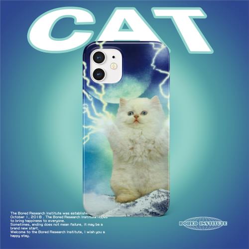 vintage復古可愛閃電貓咪適用于蘋果IPhoneX/11/12/13pro/14/15/16菲林手機殼潮流IMD華為小米oppo/vivo ...