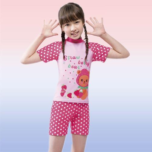 梅林品牌 流行女童短袖二件式泳裝 NO.M15608|女童｜專業運動型|ETMall東森購物網