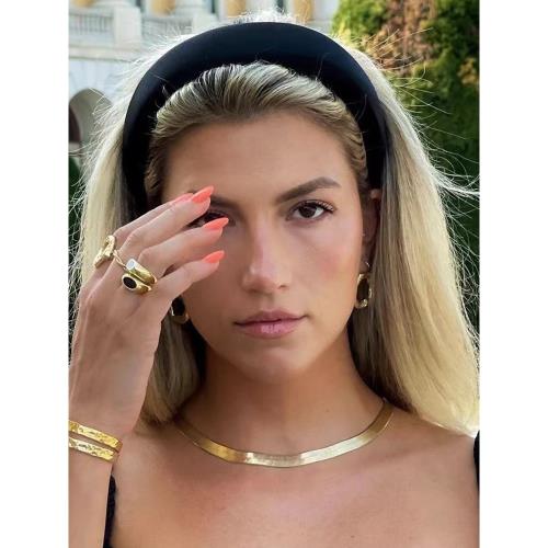 輕奢小眾18k金粗蛇骨項鏈女歐美ins時髦百搭簡約冷淡風頸鏈鎖骨鏈|項鍊|ETMall東森購物網