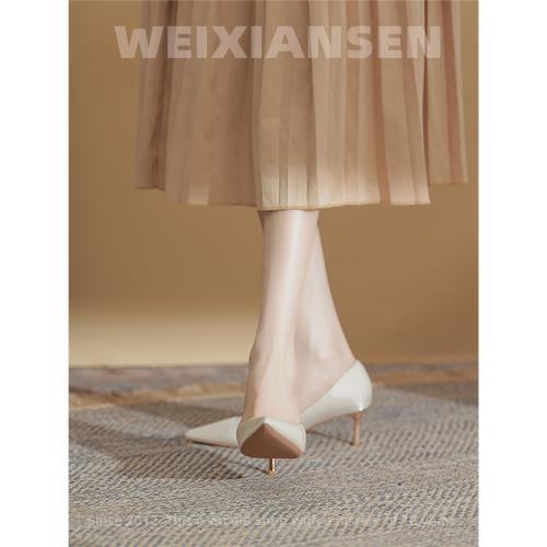 6CM法式尖頭兩穿高跟鞋|淺口單鞋|ETMall東森購物網