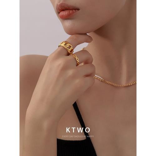 ins歐美潮酷女18k金高級感戒指|戒指/指環|ETMall東森購物網