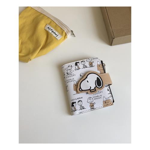 史努比橘子醬韓國ins pu卡通|錢包|ETMall東森購物網