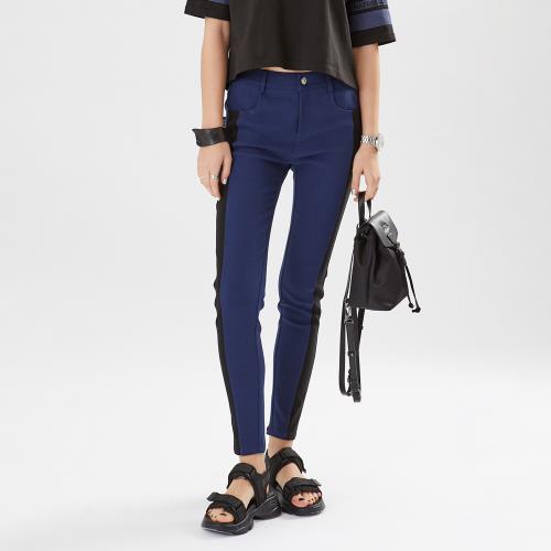 【NATURALLY JOJO】撞色剪接彈性長褲|長褲|ETMall東森購物網