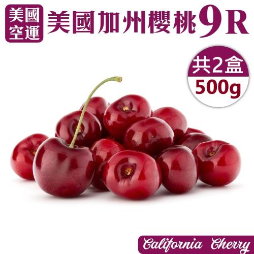【買1送1】果物樂園-美國空運加州9R櫻桃2盒(約500g/盒)|櫻桃|ETMall東森購物網