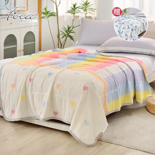 【FOCA】超值買1送1 沁涼抗菌涼感紗雪糕夏涼被/四季被/空調被(多款任選)|涼被/四季被|ETMall東森購物網