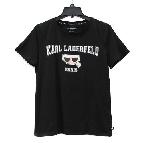 KARL LAGERFELD 卡爾人頭短袖棉T(黑色)|KARL LAGERFELD|ETMall東森購物網