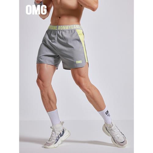 OMG潮牌 夏季輕薄款寬松冰絲透氣運動短褲男士健身訓練跑步三分褲|運動中長褲/短褲|ETMall東森購物網