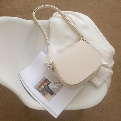 氧氣種子2023春季新款 ins日韓休閑百搭馬鞍包簡約純色PU斜挎女包|會員獨享好康折扣活動|马鞍包|ETMall東森購物網