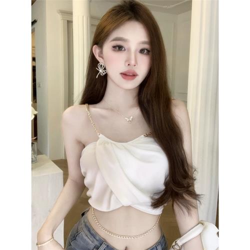 辣妹小吊帶女外穿2023千金風氣質無袖純欲上衣性感內搭抹胸小背心|大尺碼內搭|ETMall東森購物網