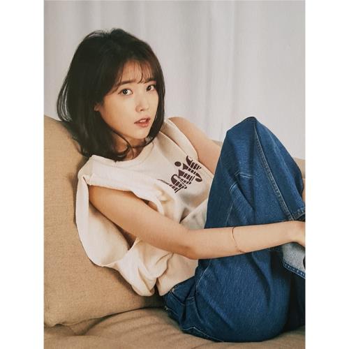 IU李知恩明星同款上衣韓版夏季新款圓領寬松字母印花無袖打底T恤|T恤|ETMall東森購物網