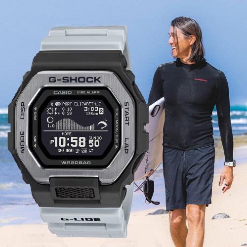 CASIO 卡西歐 G-SHOCK 衝浪藍芽智慧型手錶(GBX-100TT-8)|G-SHOCK|ETMall東森購物網