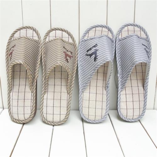 特大碼亞麻拖鞋男式加肥加大號麻拖鞋46 47 48 49碼軟底家用室內|居家亞麻拖鞋|ETMall東森購物網