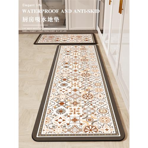 【安希亞】硅藻泥廚房專用地墊防污吸水墊可擦洗防臟防滑地毯腳墊|廚房地墊|ETMall東森購物網