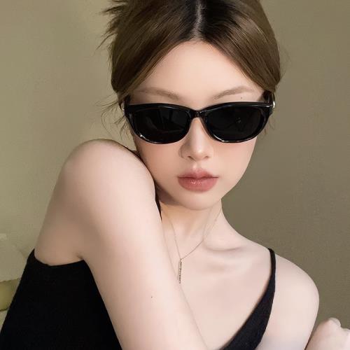gm墨鏡女貓眼Y2K辣妹眼鏡歐美復古小框偏光防紫外線近視太陽鏡男|墨鏡|ETMall東森購物網